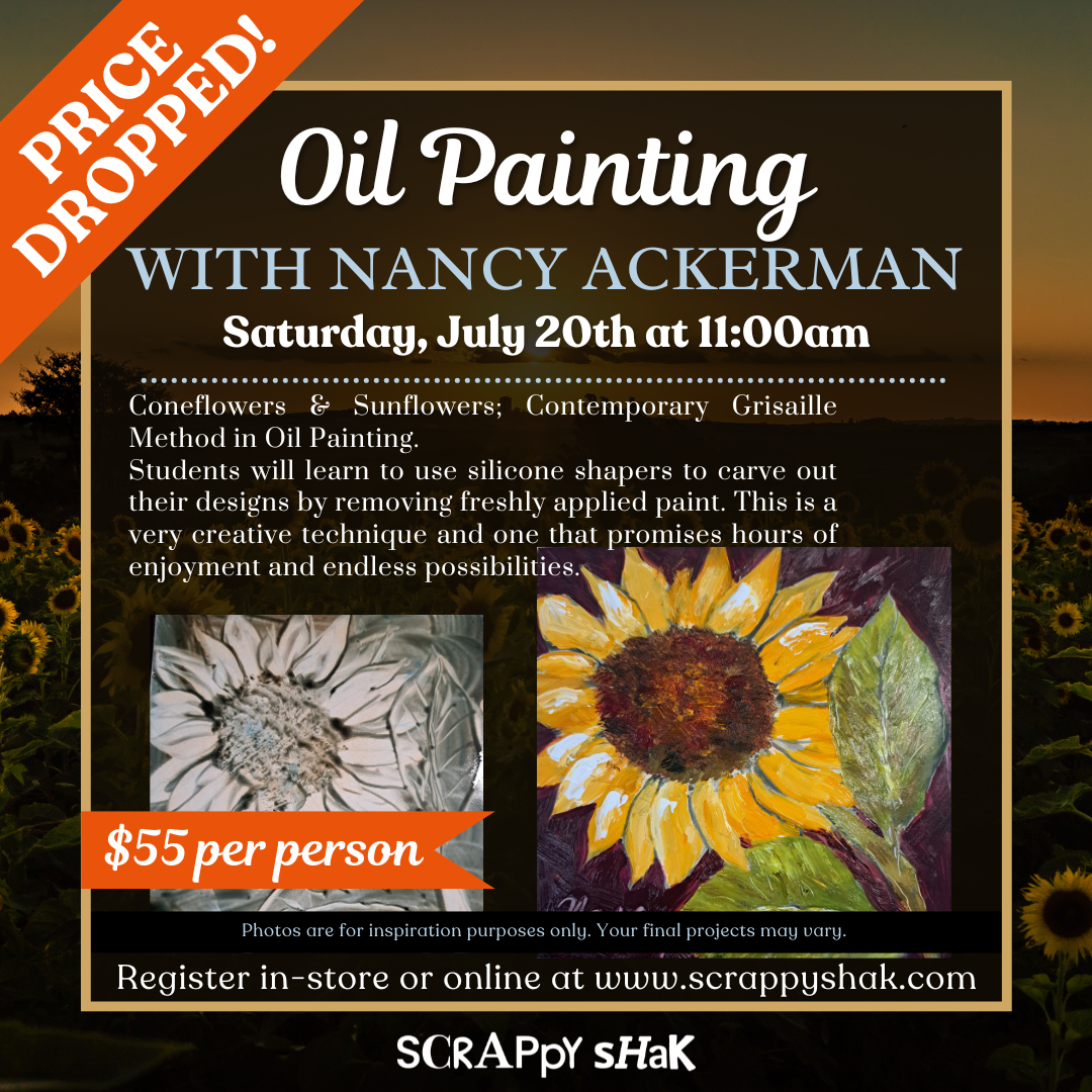 Oil Painting with Nancy Ackerman | ScrappyShak