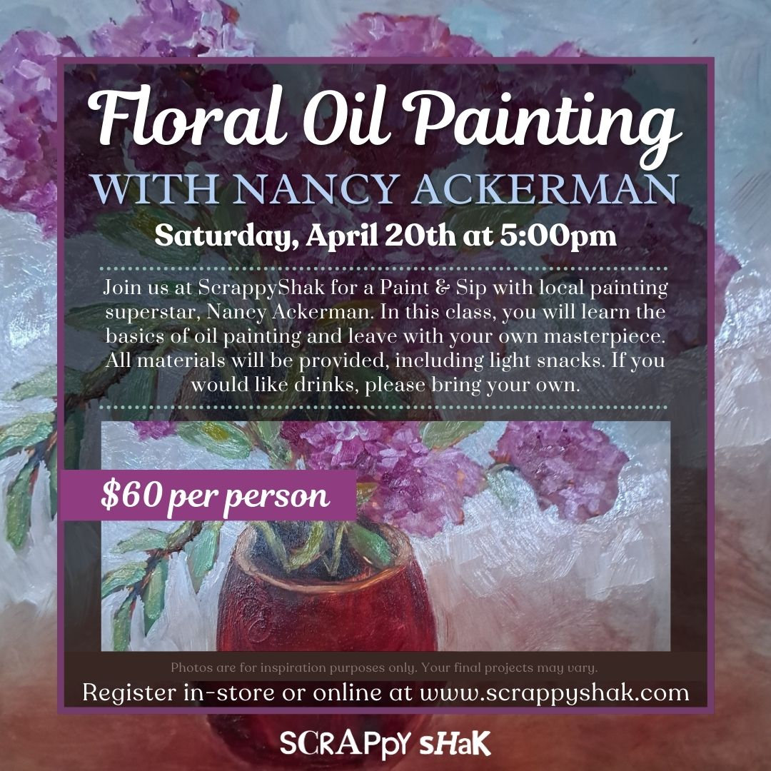 Oil Painting with Nancy Ackerman | ScrappyShak