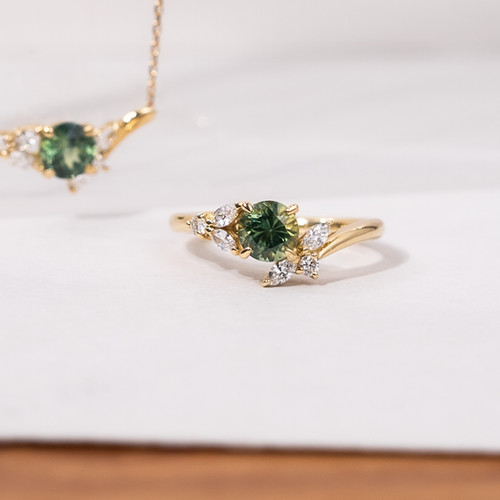 Fleur Ring with Montana Sapphire | Fujimori Kajita