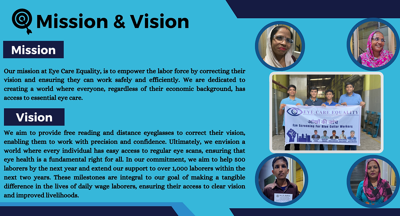 Mission & Vision | Eye Care Equality