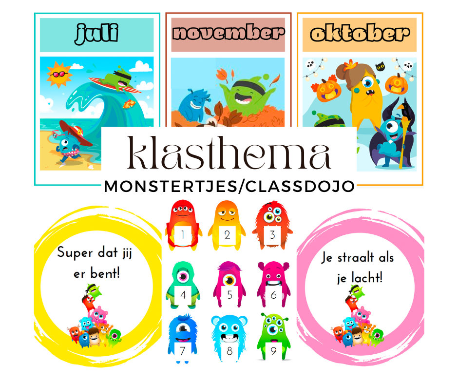 Klasthema Classdojo/monstertjes