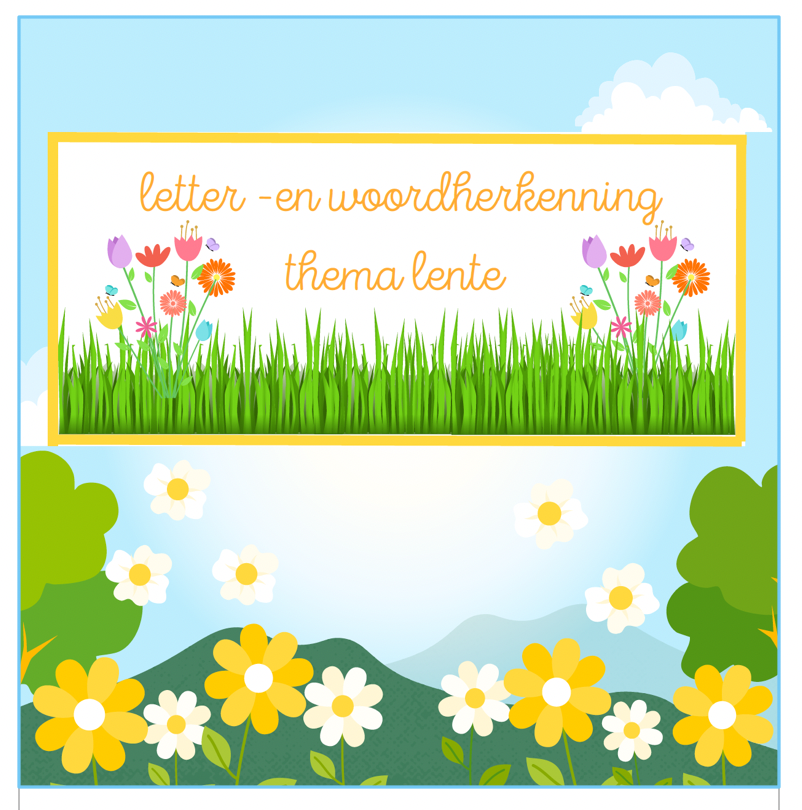 Woord -en letterherkenning: thema lente