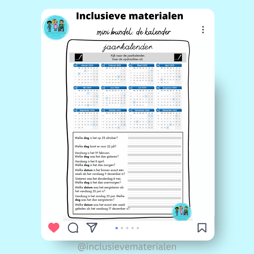 Mini bundel: de kalender