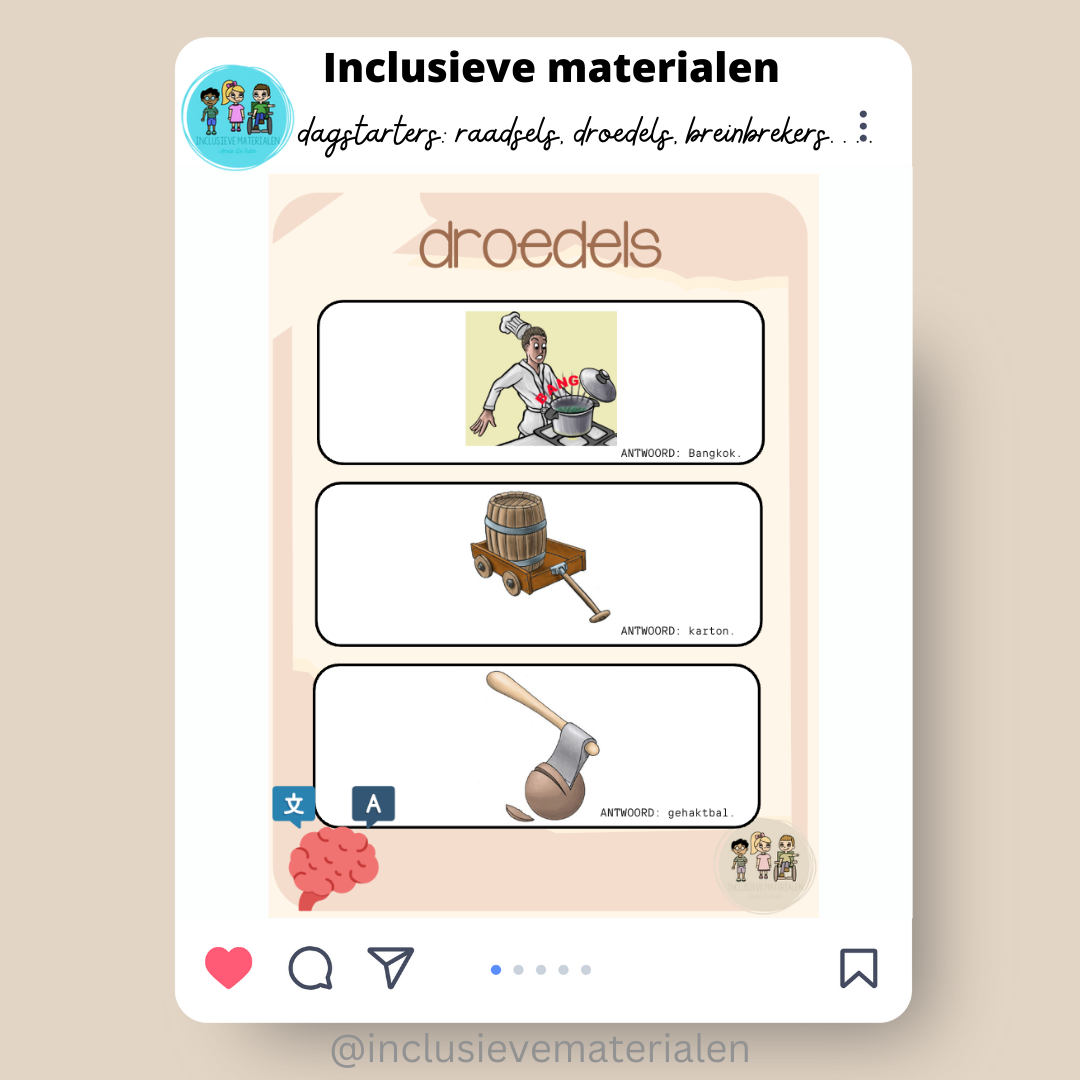 Dagstarters: breinbrekers, raadsels, droedels... voor jong en oud