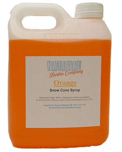 2LTR Orange Snow Cone Syrup | Natural Slushie