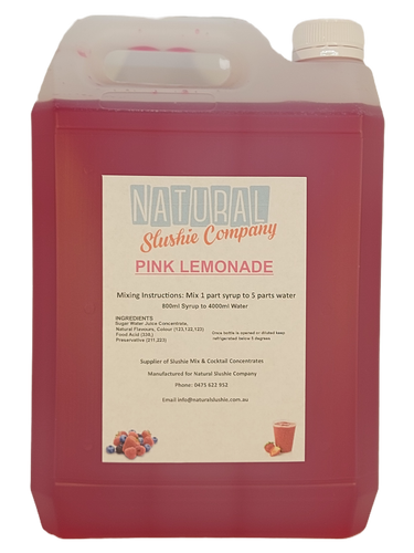 Pink Lemonade Slushie Mix | Natural Slushie