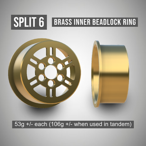 Split6 Brass Inner Beadlock Ring (2 each) | Team Ottsix Racing