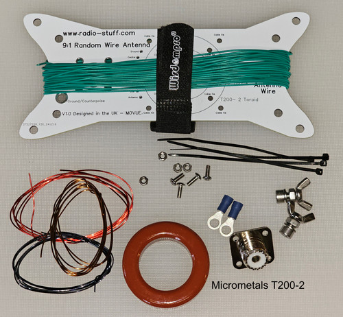 Random wire antenna 9 to 1 Portable (EFRW) Kit BNC | Radio-Stuff