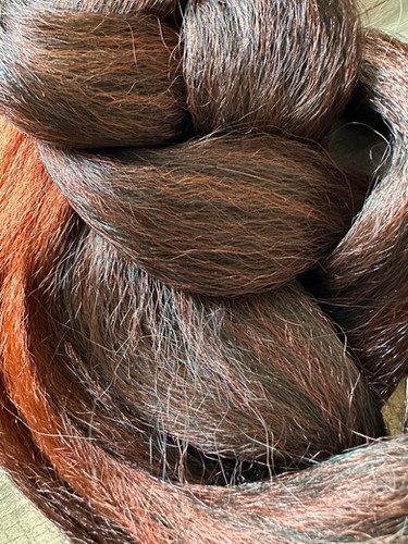 Rasta'fri Silky Braid, Pre-Stretched, Off Black w/Rusty Tips | Four ...