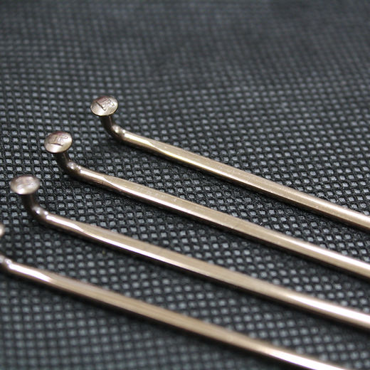 HOSHI SPOKES(ホシスポーク) #14 ステンレススポーク プレーン 183mm 18本入り 真鍮ニップル付属 【 限 定 販 売 ...