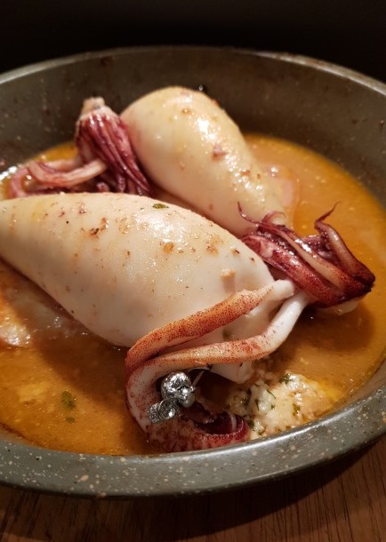 Tempting Feta Stuffed Squid!
