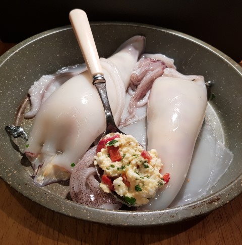 Tempting Feta Stuffed Squid!