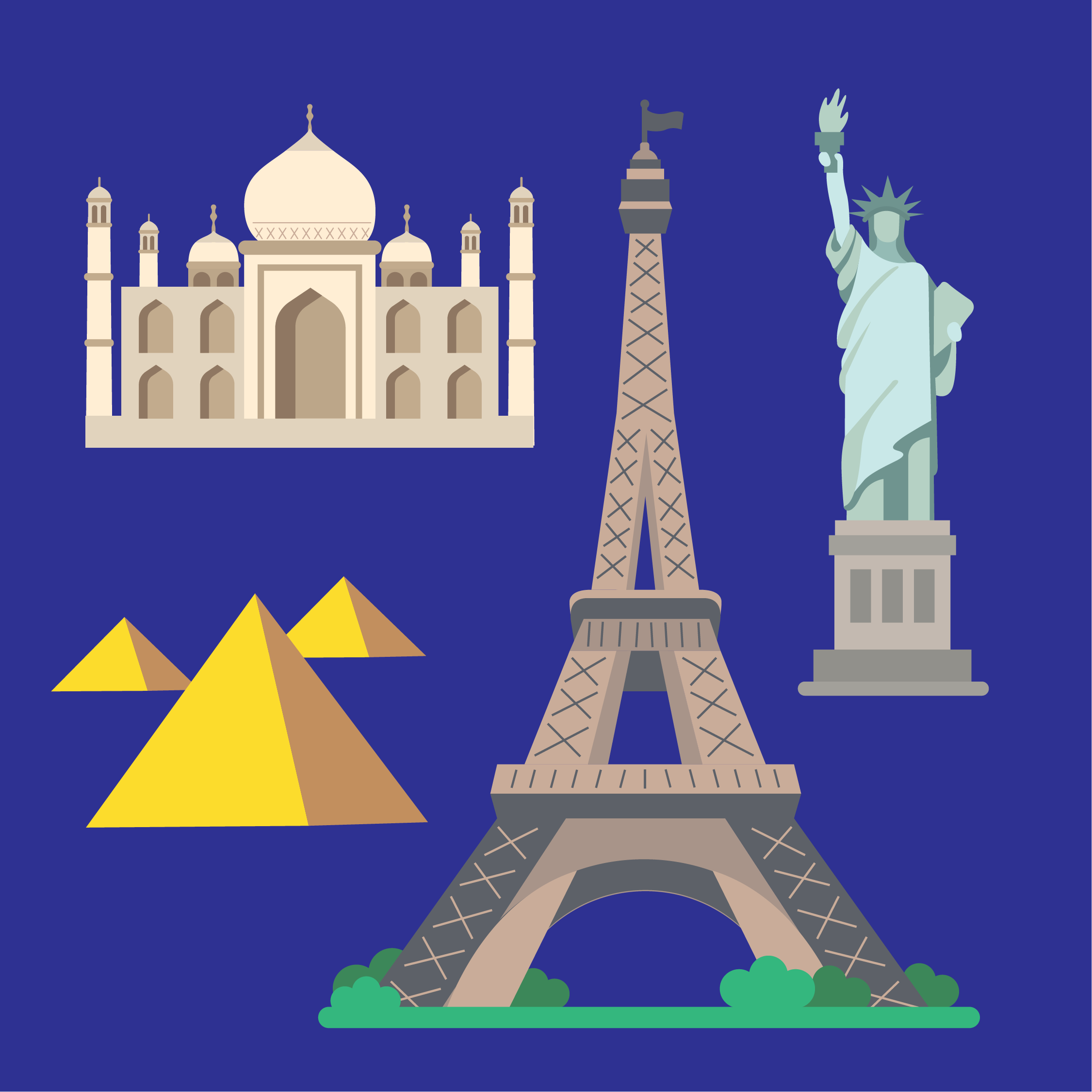 Famous structures around the world