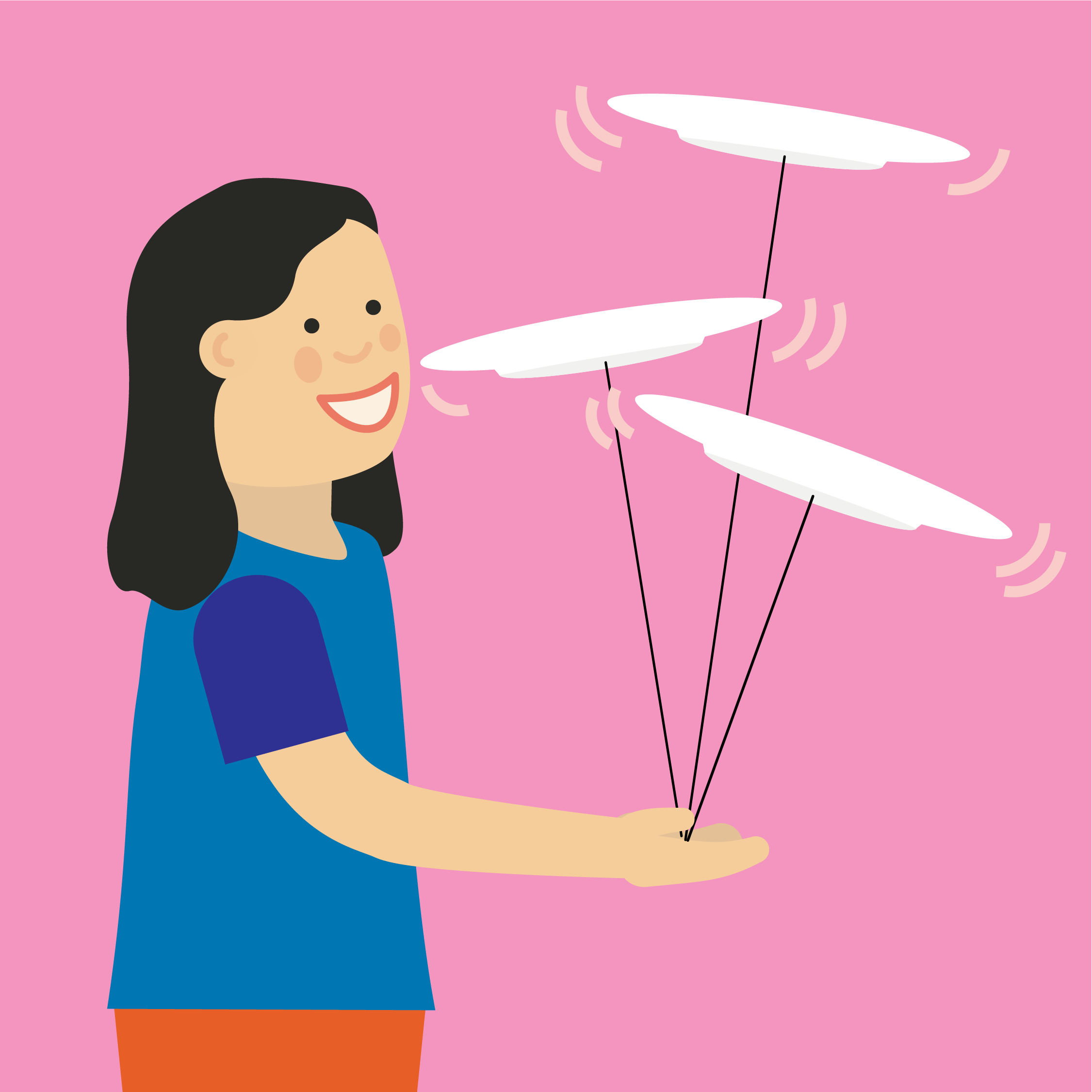 Scarf Throwing and Plate Spinning
