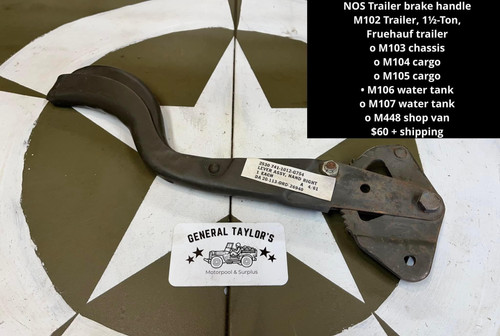 NOS Trailer Brake Handle | Generaltaylors
