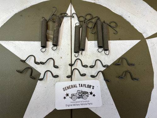 NOS M38 M38A1 winterization front cover grill spring clips | Generaltaylors