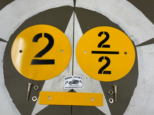 MB GPW Bridge Plate Yellow Double Sided | Generaltaylors