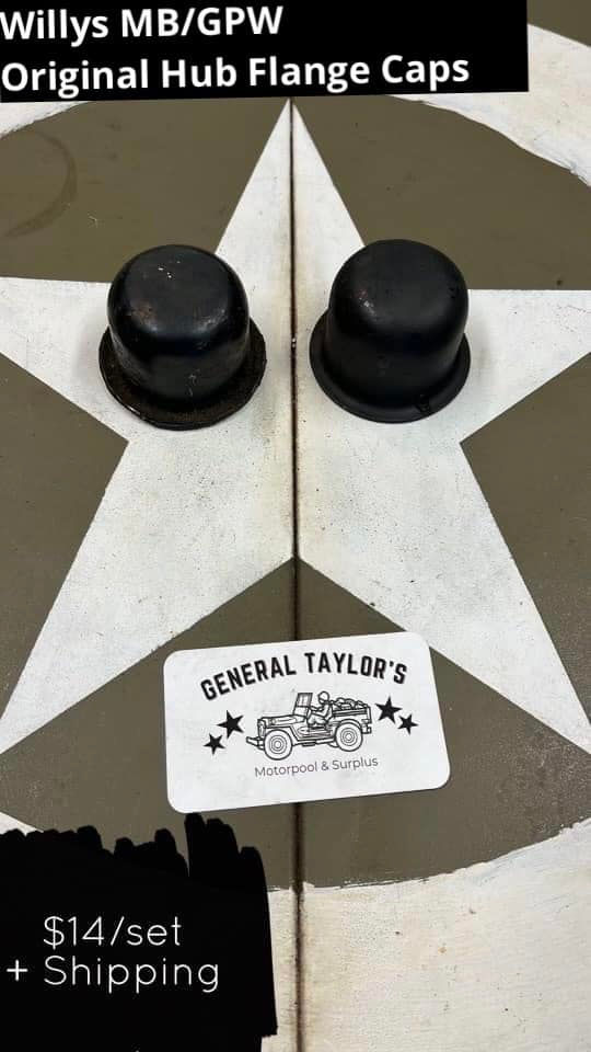 Willys MB/GPW Original Hub Flange Caps | Generaltaylors