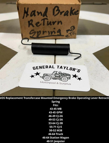 Retracting Spring NOS Replacement E Brake Operating Lever | Generaltaylors