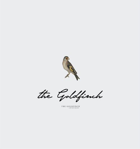 Goldfinch cafe logo, retro logo, espresso bar logo, new Orleans cafe ...