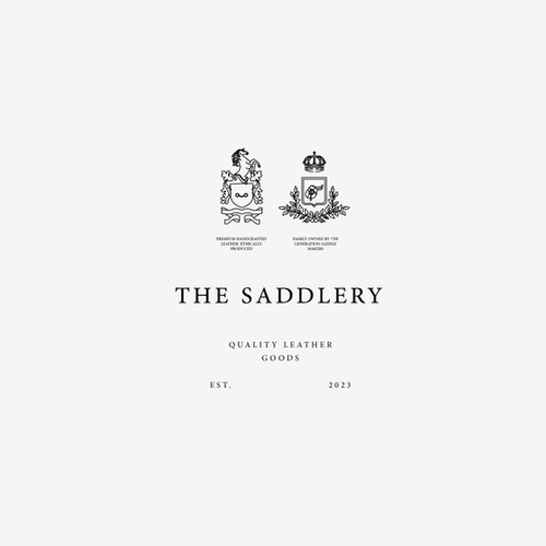 Saddle logo, leather maker logo, horse bit logo, equestrian logo ...