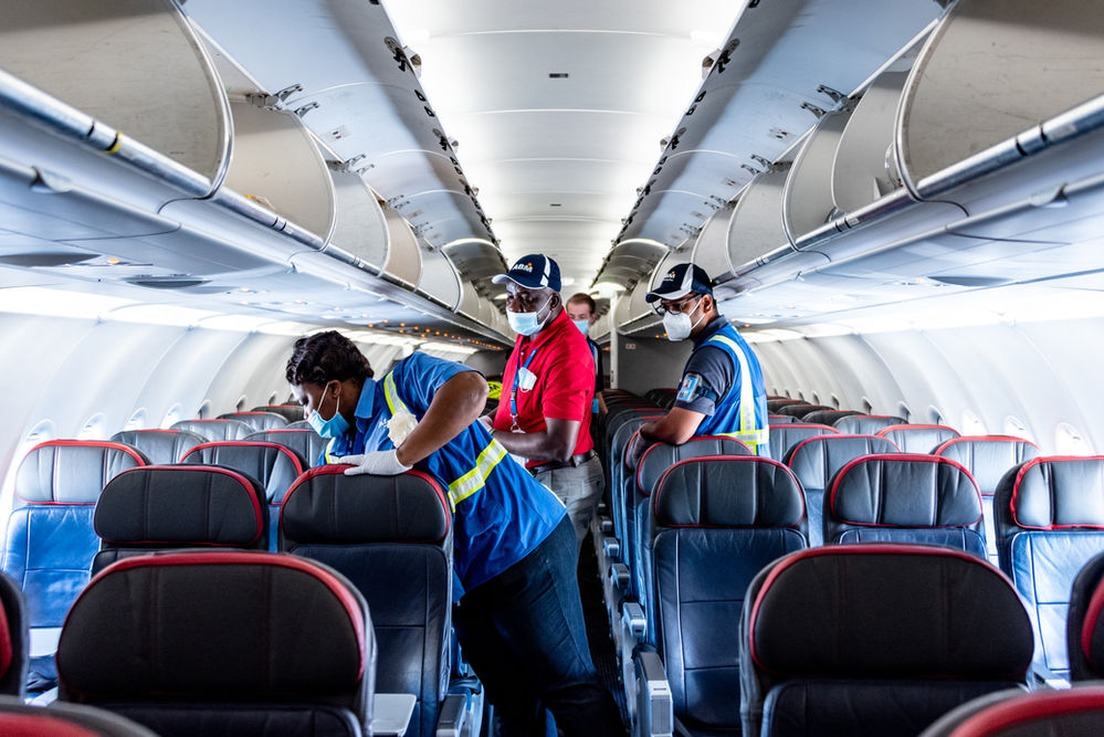 COVID-19 - The American Airlines Flight Cleaning Process