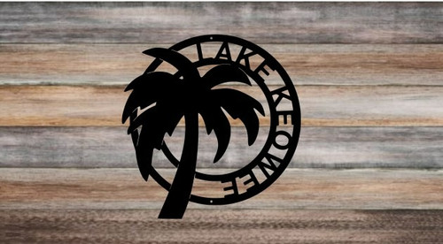 Palm Tree Metal Art Sign | Mountain View Fab