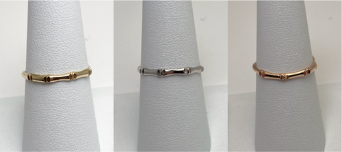 14kt Gold Bamboo Ring (3 Colors of Gold) | Classic Hawaiian Designs