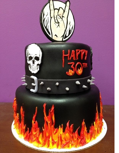 Heavy Metal Cake Single and Two Tier | Bailey's The Bakers