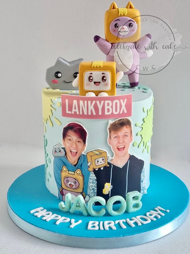 Lankybox and Wednesday Adams Cake | Bailey's The Bakers