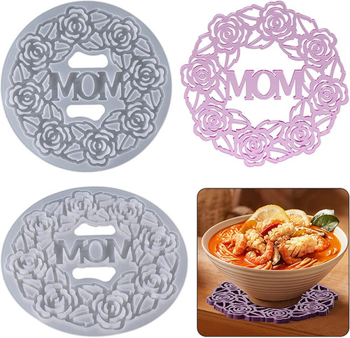 Molde silicón resina Mom rosas | ASIA MALL
