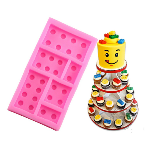Molde silicon mini legos x6 | ASIA MALL