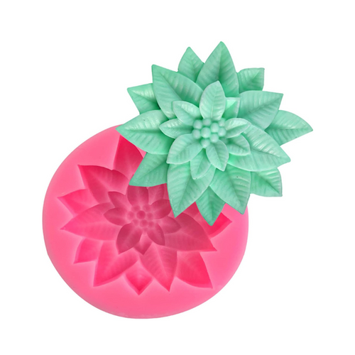 Molde silicón Flor de pascua | ASIA MALL