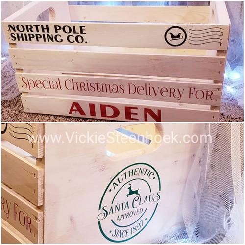 Santa's Christmas Delivery Box - Custom | vickiesteenhoek