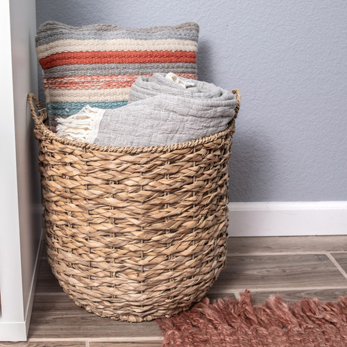 Better Homes & Gardens Braided Rush Round Baskets, Set of 2, Extra ...