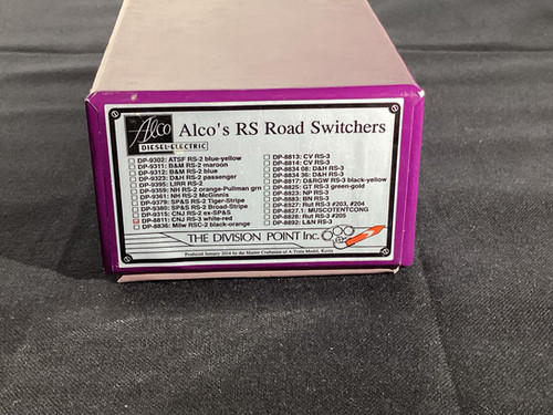 DVPT ALCOS ROAD SWITCHERS DIESEL ELECTRIC DP8811 CNJ RS-3 WHITE AND RED ...