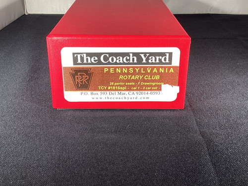 TCY PENNSYLVANIA ROTARY CLUB 28-PARLOR SEATS 1 DRAWING ROOM #1816SPL HO ...