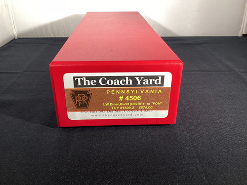 TCY PENNSYLVANIA #4506 LW DINER BUDD (D82BR) FLEET OF MODERNISM 1809.2 HO SCALE | mysite