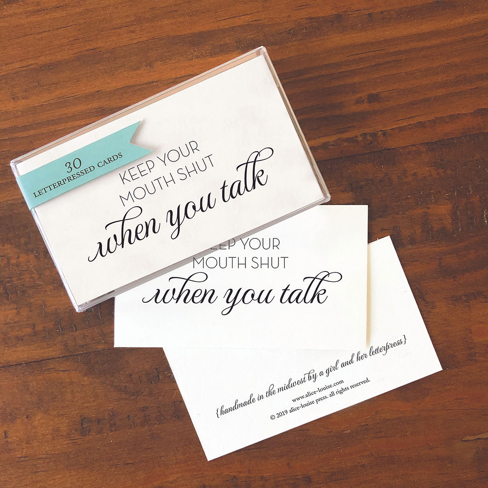 INSULT CARDS | Alice-Louise Press