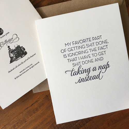 Taking Nap Card | Alice-Louise Press