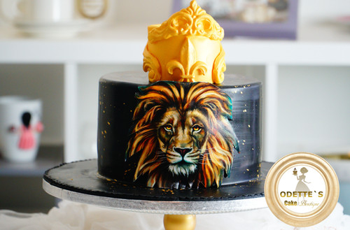 LION Face CAKE | OdettesCakeBoutique