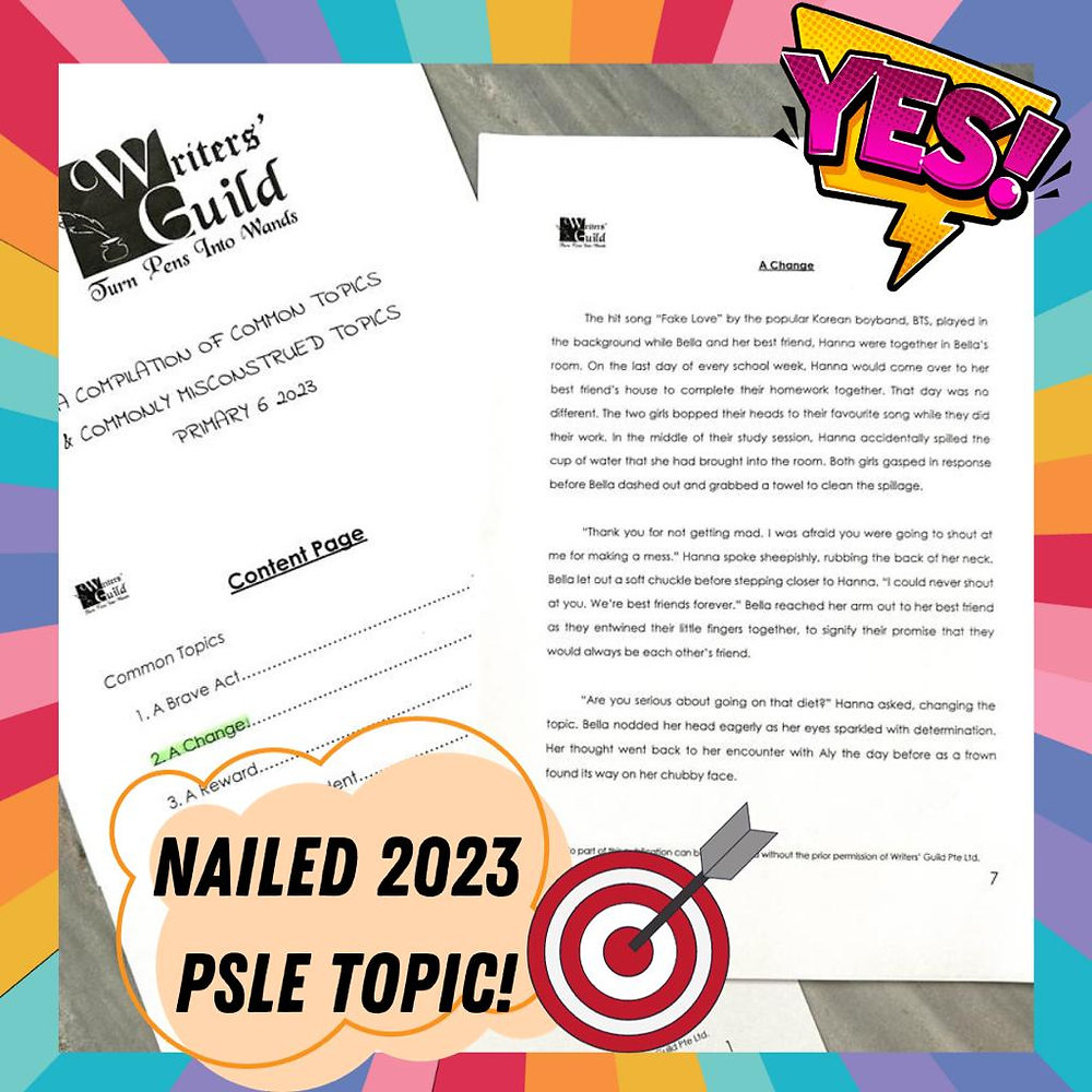 Nailed 2023 PSLE Paper 1 Composition Topic: A Change For The Better