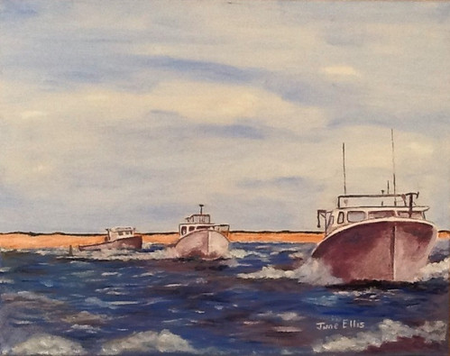 Going to Sea (original oil painting 11x14) | June Ellis Artist