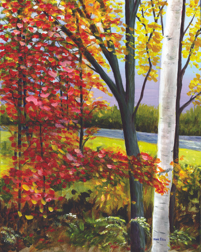 Fall Colors (original acrylic painting 16x20) | June Ellis Artist