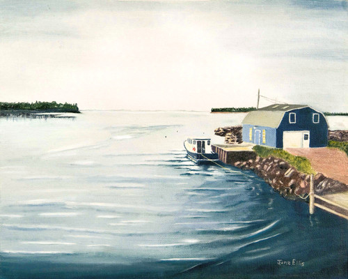 Blue Serenity at Stanley Bridge | June Ellis Artist