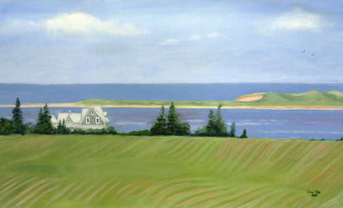 Fields to the Shore - original sold | June Ellis Artist