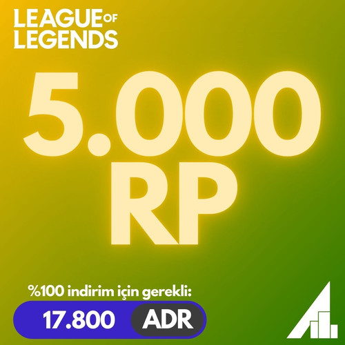 ADR Mağaza | League of Legends - 5000 RP | AderPlay
