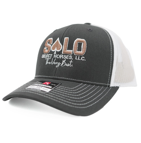 Solo Select Trucker Hat - Tan & Grey | Solo Select Horses