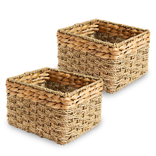 Buy Small Square Storage Basket for Shelves Online | Rustichomeres