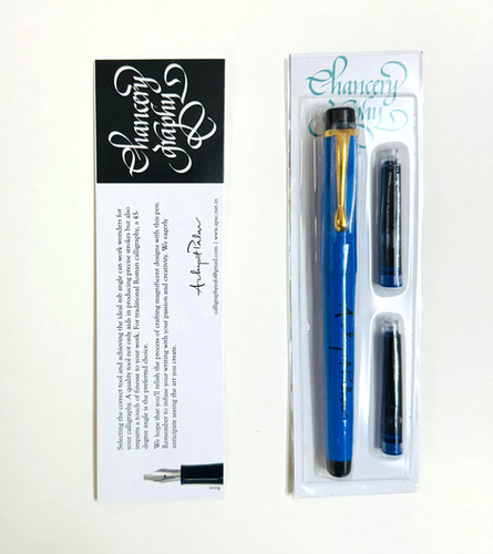 Chancery Calligraphy Pen - Nib No. 4 with Dual Cartridge | Achyut Palav